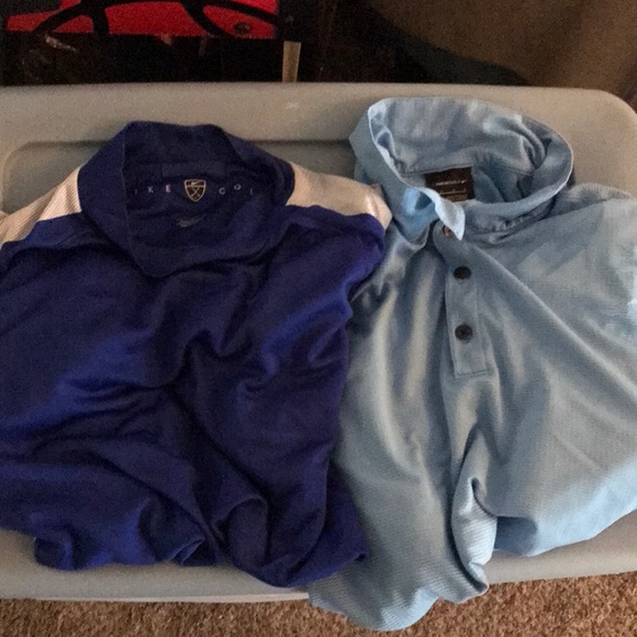 Nike | Shirts | Nike Golf Mesh Polo Shirt Bundle Mens Large | Poshmark